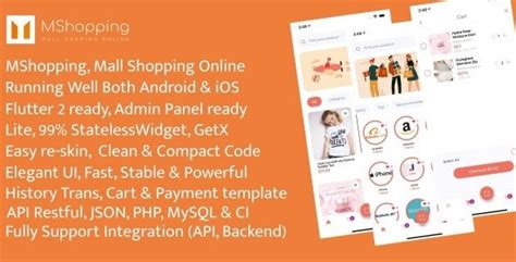Mshopping Mall Shopping Flutter App With Admin Panel Clean Codz