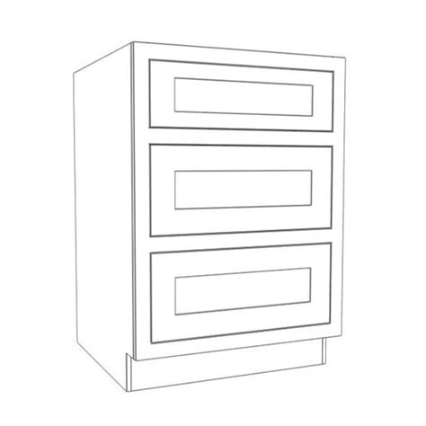 Three Drawer Vanity Base Carnival Cabinets