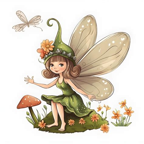 Premium Ai Image Charming Fairy Vector