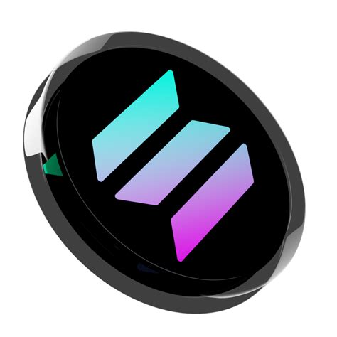 Solana Sol Glass Crypto Coin 3d Illustration 24093321 Png