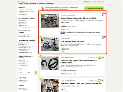 Die Ebay Kleinanzeigen Pro Pakete Im Vergleich Mit Übersichtstabelle