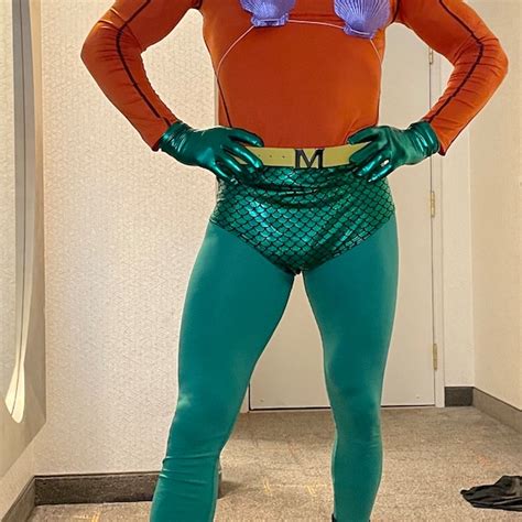 Mermaid Green Scales High Waisted Hot Pants Brazilian Bikini Bottom