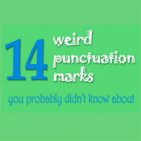 14 Weird Punctuation Marks You Probably Didnt Know About Indiatoday