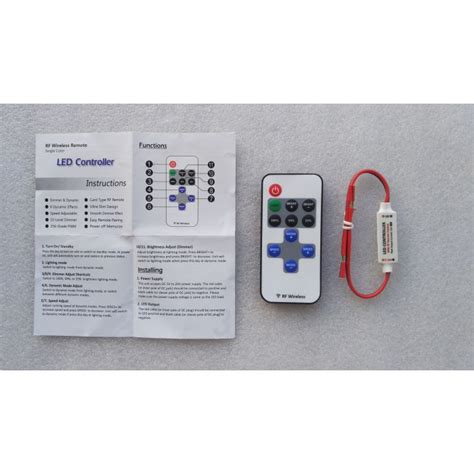 Keys RF Wireless Remote Single Color LED Controller