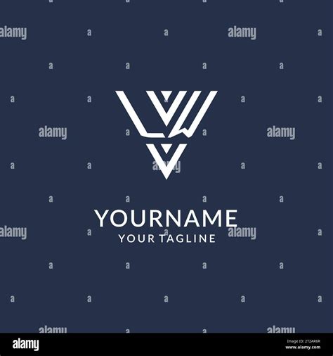 LW Triangle Monogram Logo Design Ideas Creative Initial Letter Logo