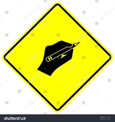 Hand Writing Sign Stock Vector Illustration 13182859 Shutterstock