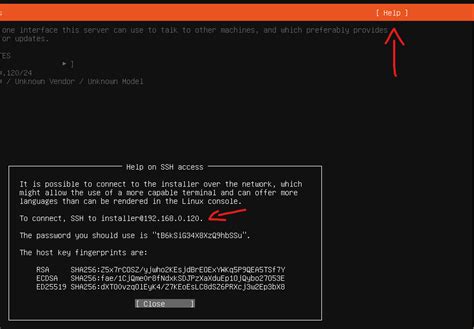 How Do I Ssh Into The Server Installer Ask Ubuntu