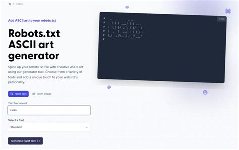 Ascii Art Generator Image Text And Robotstxt Support