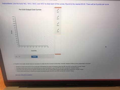 solved a show vc tc mc afc and atc in a table avc 3