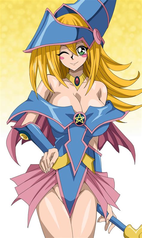 Rule 34 1girls Blonde Hair Dark Magician Girl Female Nel Zel Formula Voluptuous Yu Gi Oh