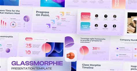 Glassmorphie Morph Powerpoint Template Incl Morph And Animated Element
