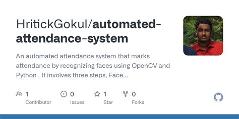 GitHub HritickGokul Automated Attendance System An Automated Attendance System That Marks