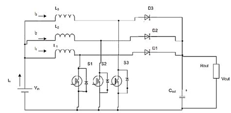 Three Phase Interleaved Dc Dc Boost Converter The Circuit Of A Download Scientific Diagram