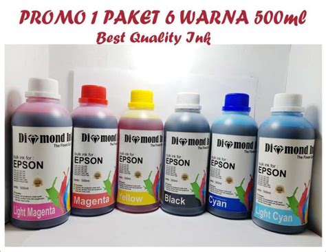 Promo Paket Tinta Epson Isi Ulang Refill Diamond Ink Ml Warna Diskon Di Seller