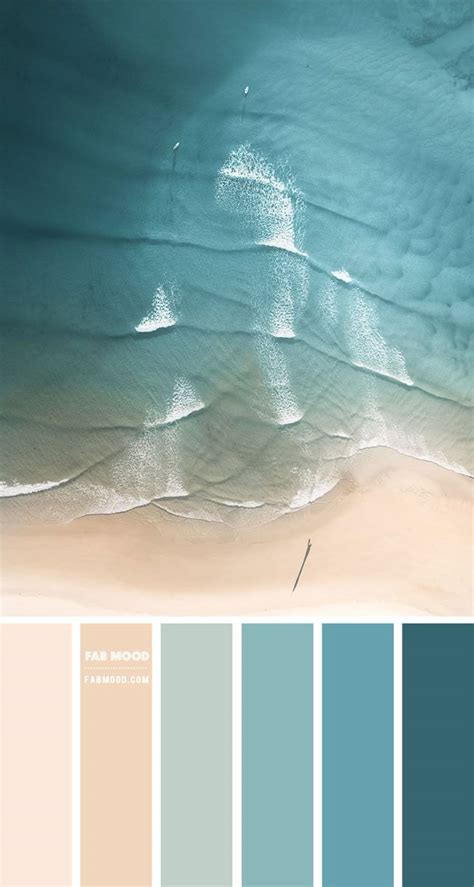Green Ocean And Warm Taupe Color Scheme Color Palette 76 Ocean Color Palette Beach Color