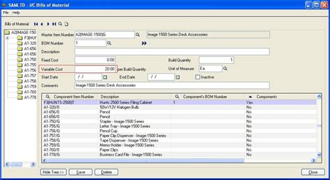 Update Bills Of Material In Sage 300 Erp Sage 300 Erp Tips Tricks And Components