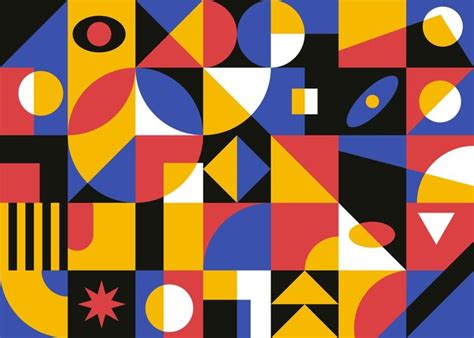 Premium Vector Minimalist Abstract Mosaic Geometry Pattern