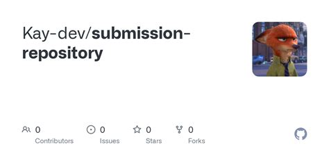 GitHub Kay Dev Submission Repository
