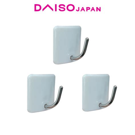 Daiso Double Sided Hook 3 Pieces Lazada Ph