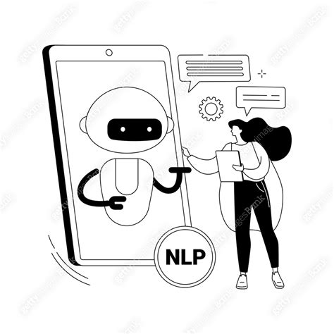 Natural Language Processing Abstract Concept Vector Illustration 이미지