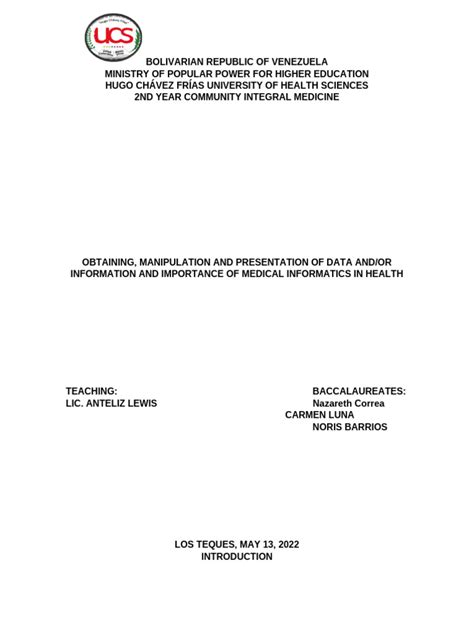 Computer Research Work 1 Pdf Databases Health Informatics