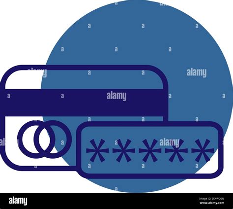 Card Password Security Illustration Vector On A White Background