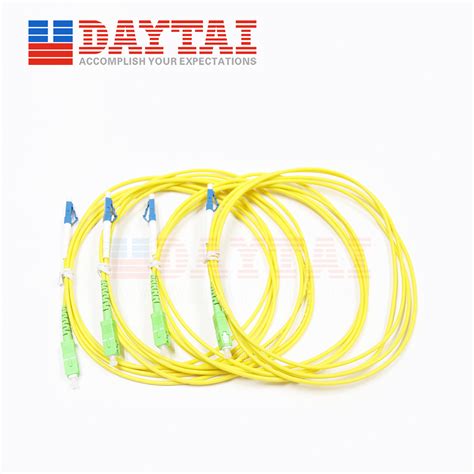 LC Upc To Sc APC Connector Simplex Sm Single Mode Fiber Optic Cable Patch Cord Fiber Patch And