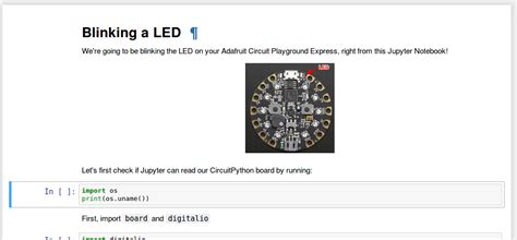 Using Jupyter Notebooks With Arduino CircuitPython Awgrover