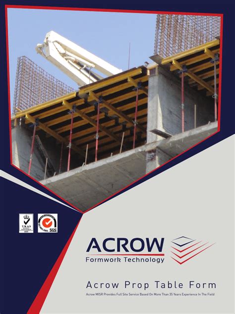 Acrow Prop Table Form Press Pdf Structural Engineering Civil