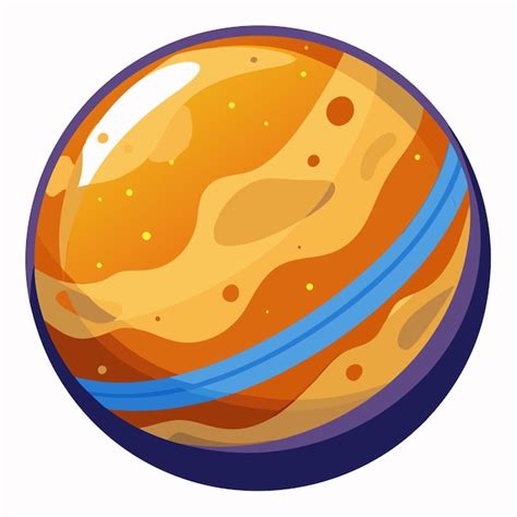 Planet Clipart Cartoon Illustration Drawing Premium Ai Generated Vector