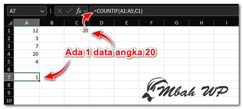 Cara Menggunakan Fungsi Countif Di Excel