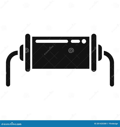 Resistor Icon Simple Vector Electric Circuit Stock Illustration