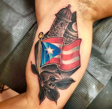 Puerto Rican Flag Tattoo