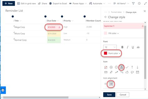 Sharepoint Online List View Formatting To Make Things Pop One Minute