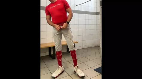 Buff Dilfjockdad Edges In The Locker Room In Baseball Gear Gay Porn By Faphouse Xhamster