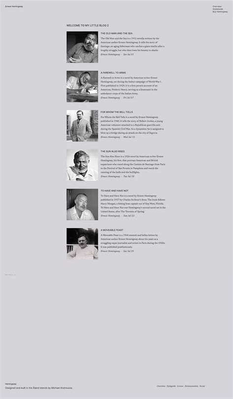 Hemingway — Blog Multipage Themebuilt With Astro Tailwind Css And Mdx