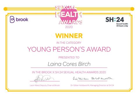Laina C On Linkedin Awards Sexualhealth Rse Shw2020 Education