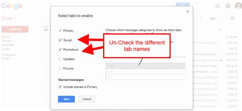 How To Disable Gmail Tabs