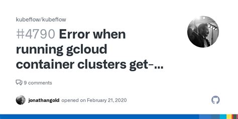 Error When Running Gcloud Container Clusters Get Credentials · Issue