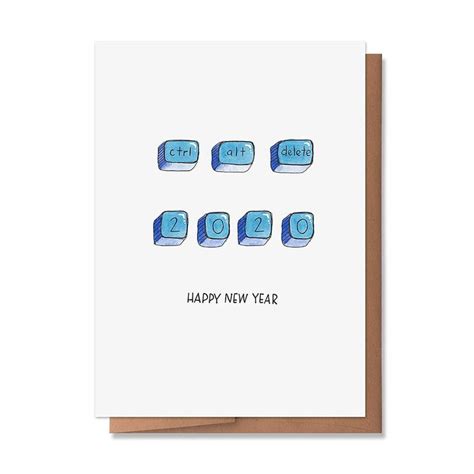 Celebrate The New Year With A Funny Ctrl Alt Delete Card