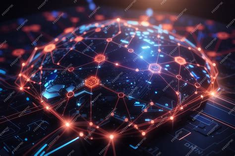 Premium Ai Image Technology Digital Data Network Connection And Cyber Security Concept