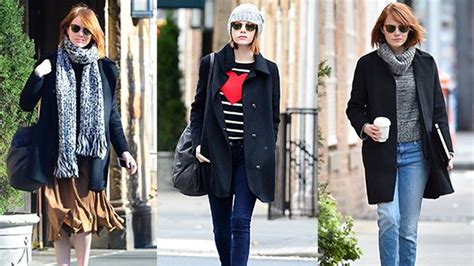 Emma Stone Street Style Winter
