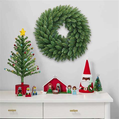 Ajksfhiu Green Fir Artificial Christmas Wreath For Front Doorreal