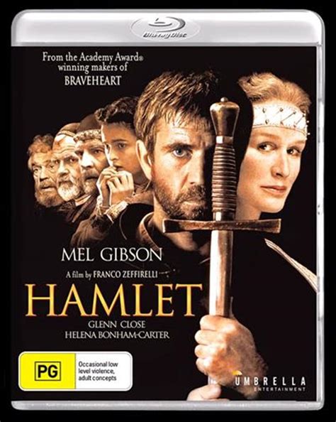 Hamlet Mel Gibson Kevin Kline Dana Ivey Glenn Close Alan Bates Diane Venora