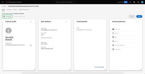 Profile Detail Customization In The Ui Adobe Experience Platform