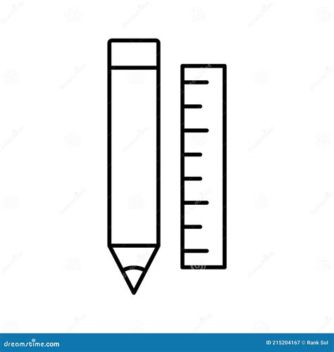 Drafting Vector Icon Which Can Easily Modify Or Edit Stock Vector