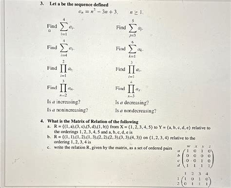 Solved Let A Be The Sequence Definedan N N N Find Chegg Com