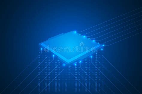 High Security And Protection By Padlock Technology Abstract Background Stock Vector