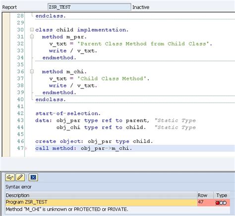 Static Type And Dynamic Type With New Components Learn Sap Program