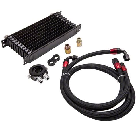 Charger Universal Engine Oil Cooler With Oil Filter Adapter And Hose